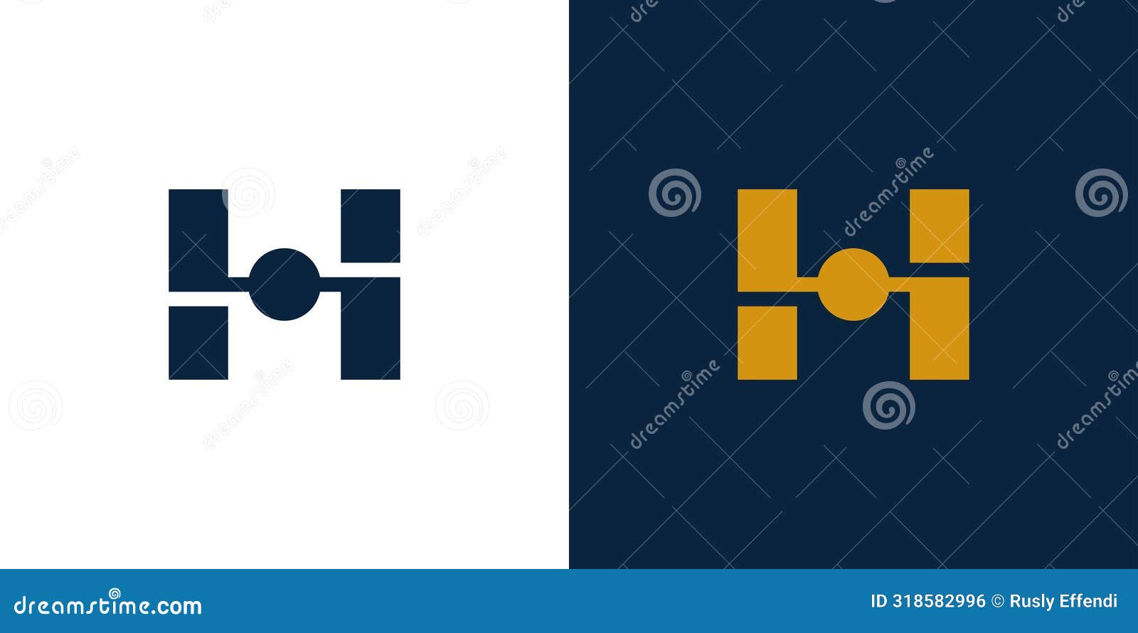 Modern and Unique H Logo Design Stock Vector - Illustration of company ...