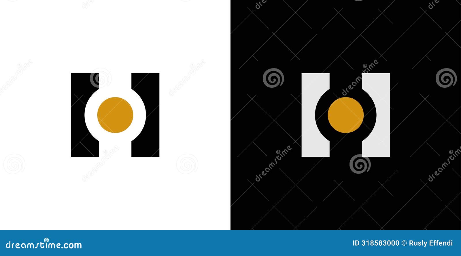 Modern and Unique H Logo Design Stock Vector - Illustration of vector ...