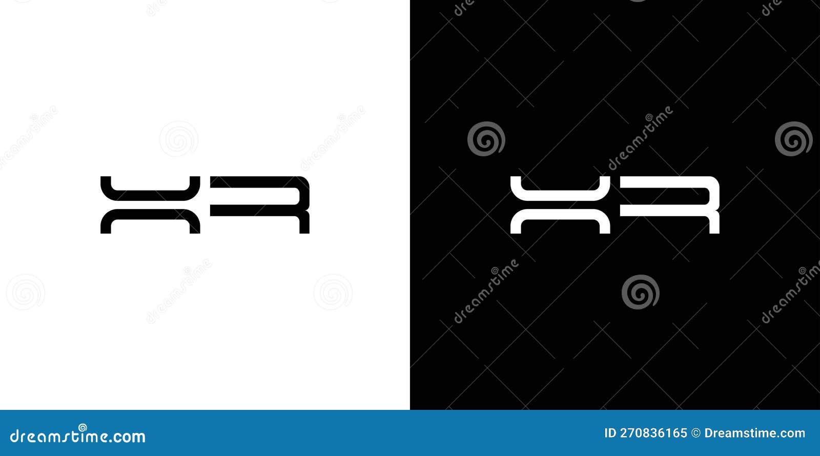 Modern and Sophisticated Letter XR Initials Logo Design Stock Vector ...