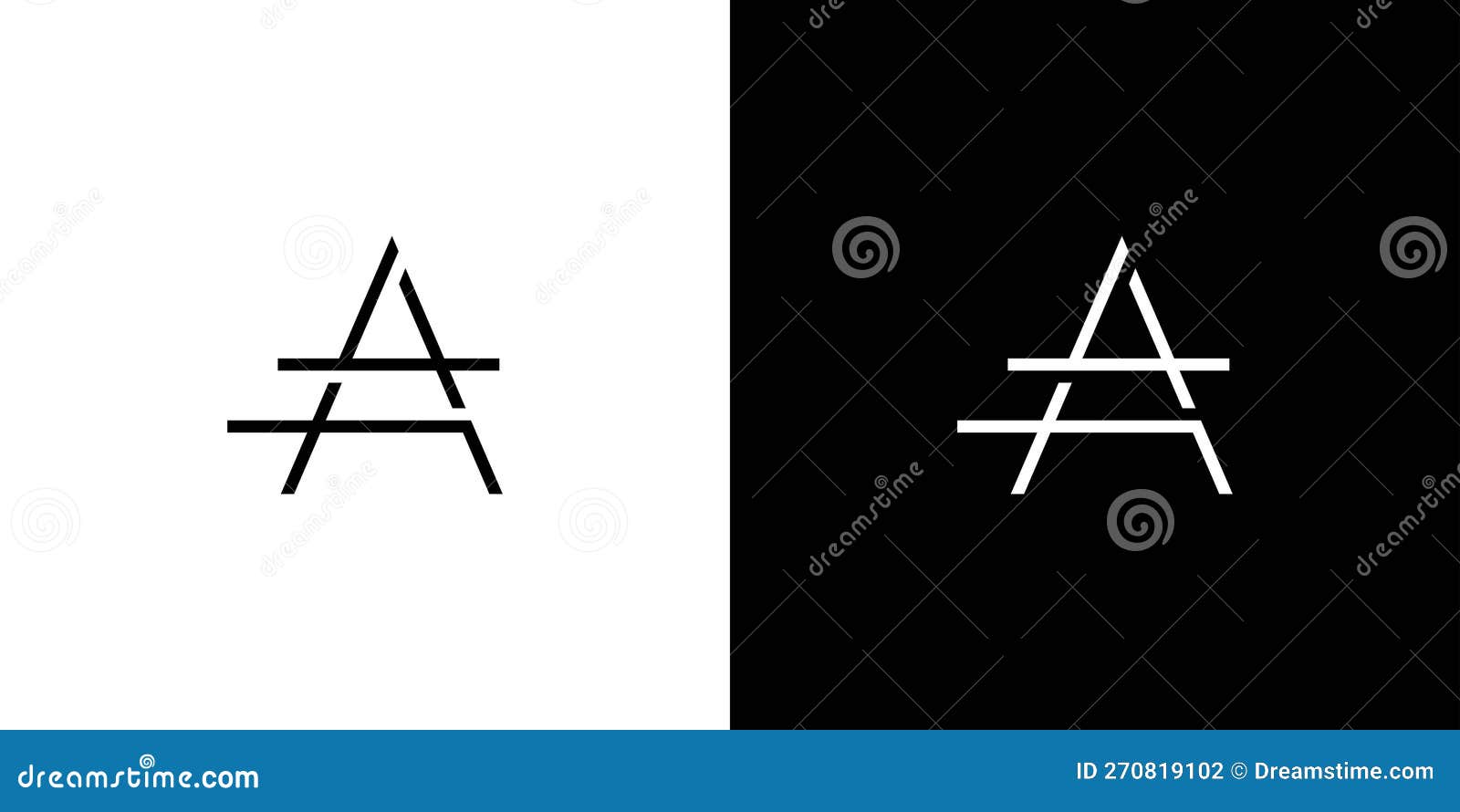Modern and Elegant AA Letter Initials Logo Design Stock Vector ...