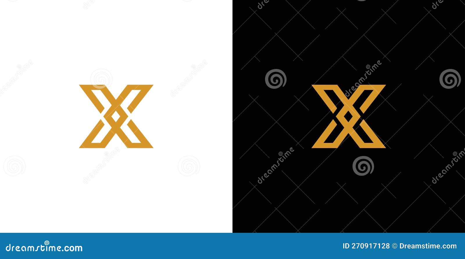 Strong Letter X Initials Logo Design Stock Vector - Illustration of ...