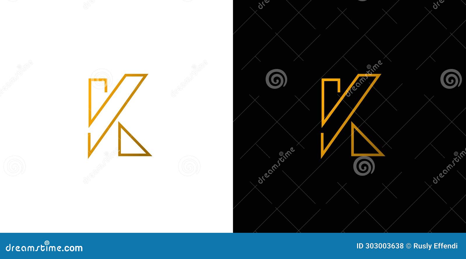Modern and Unique K Logo Design Stock Vector - Illustration of monogram ...