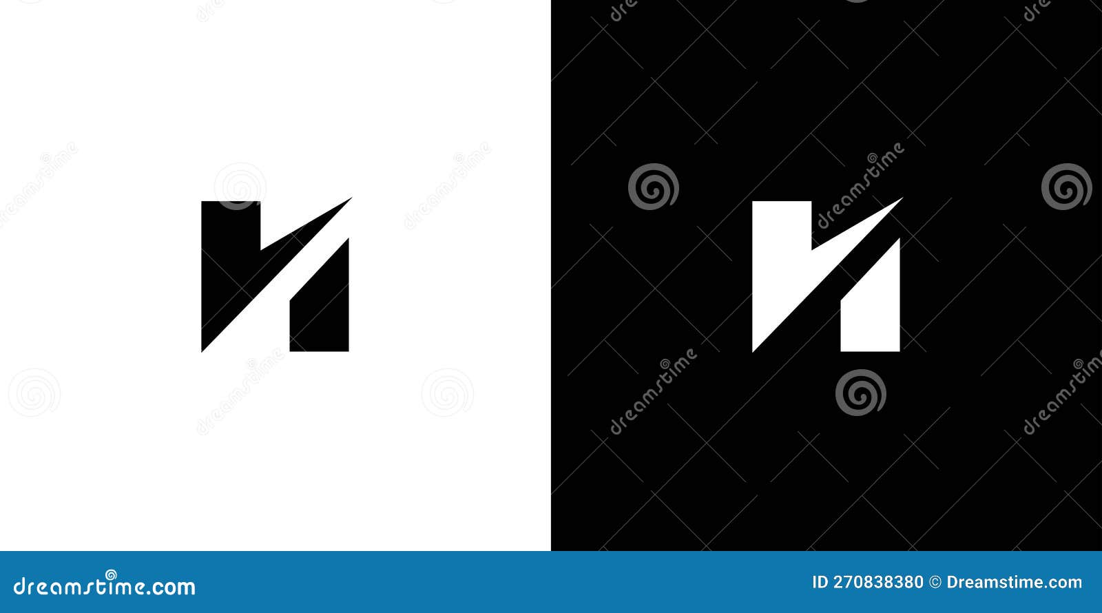 Modern and Sophisticated Letter N Initials Logo Design Stock Vector ...