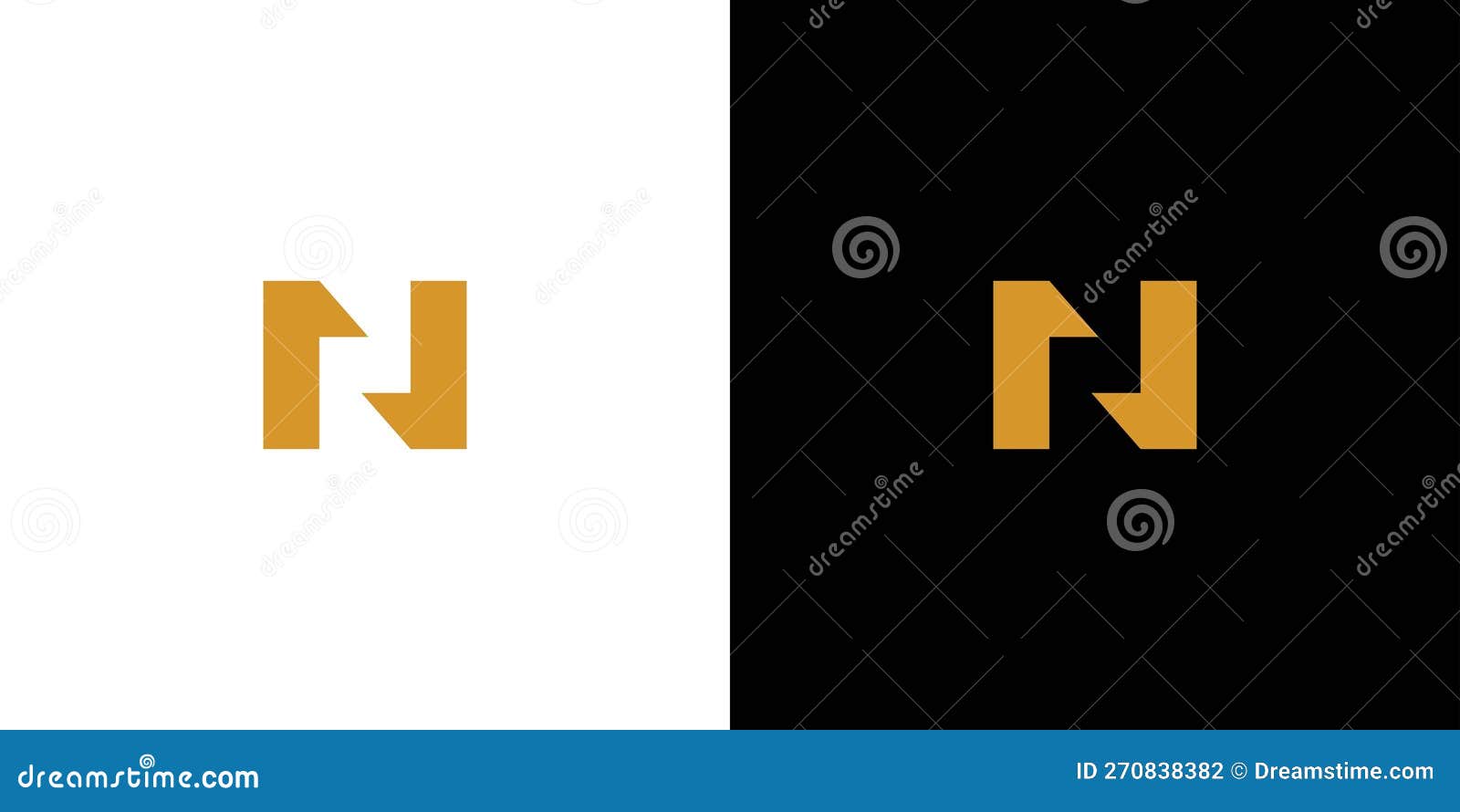 Modern and Sophisticated Letter N Initials Logo Design Stock Vector ...