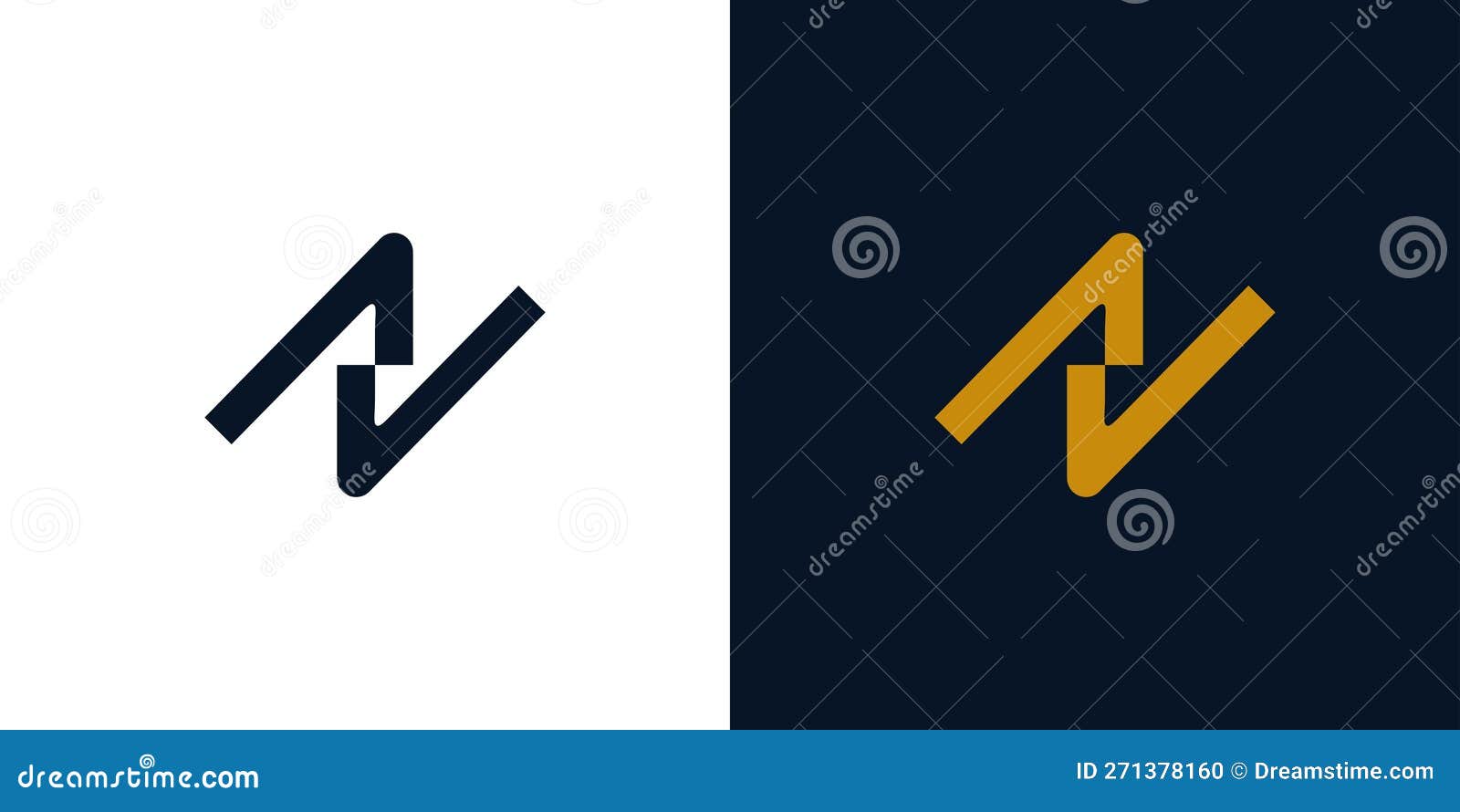 Modern and Unique Letter N Initials Logo Design with an Attractive ...