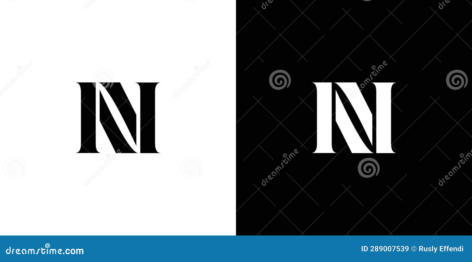 Modern and Strong N Logo Design Stock Vector - Illustration of elegant ...