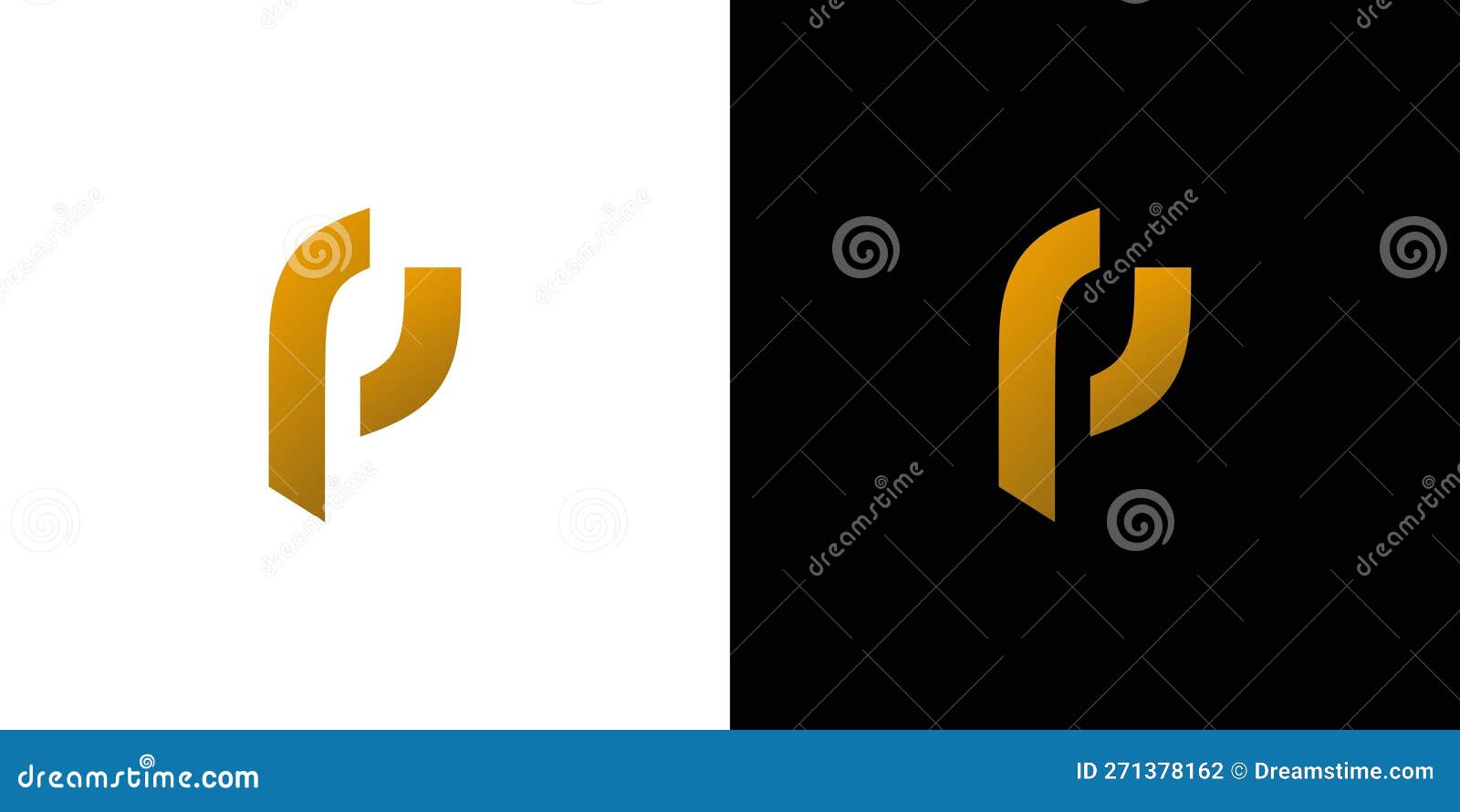 .Modern and Unique Letter P Initials Logo Design with an Attractive ...