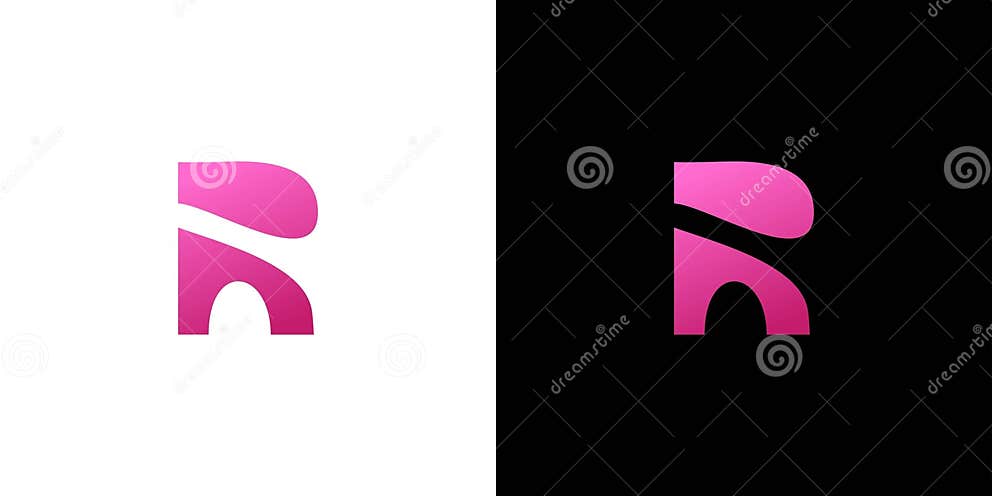 Modern and Sophisticated Letter R Initials Logo Design Stock Vector ...