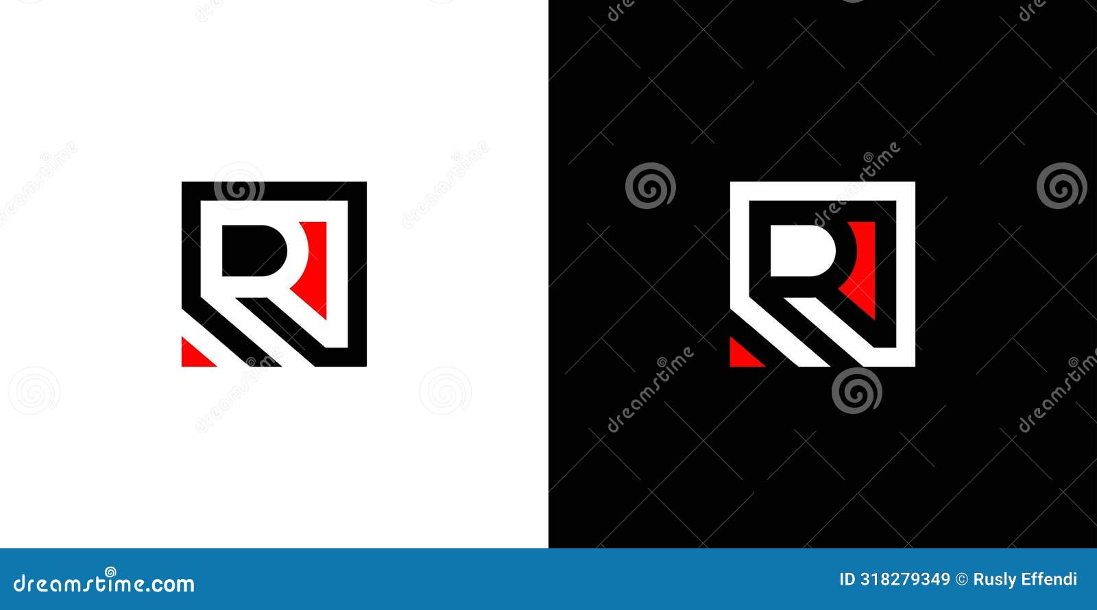 Modern and Bold R Logo Design Stock Vector - Illustration of symbol ...
