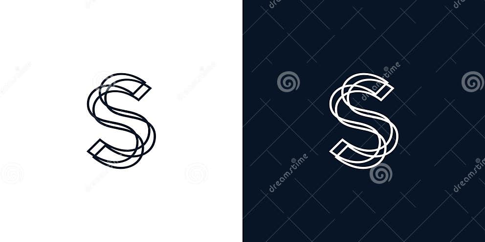 Modern and Unique S Logo Design Stock Vector - Illustration of abstract ...