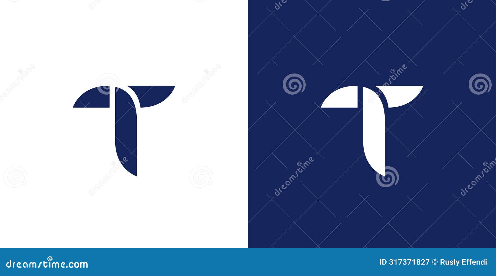 Modern and Unique T Logo Design Stock Vector - Illustration of initial ...