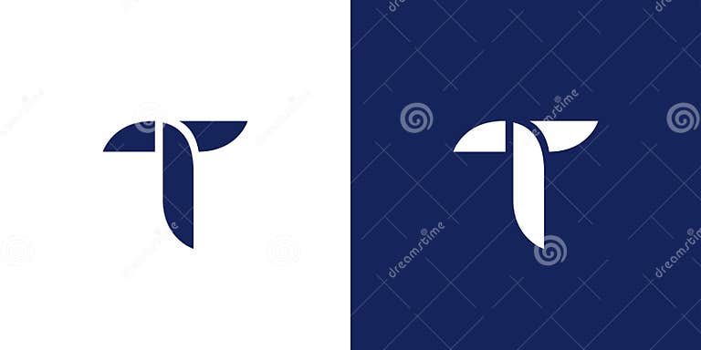 Modern and Unique T Logo Design Stock Vector - Illustration of initial ...