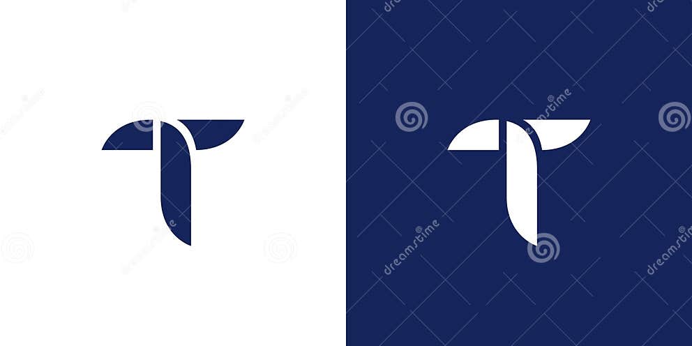 Modern and Unique T Logo Design Stock Vector - Illustration of initial ...