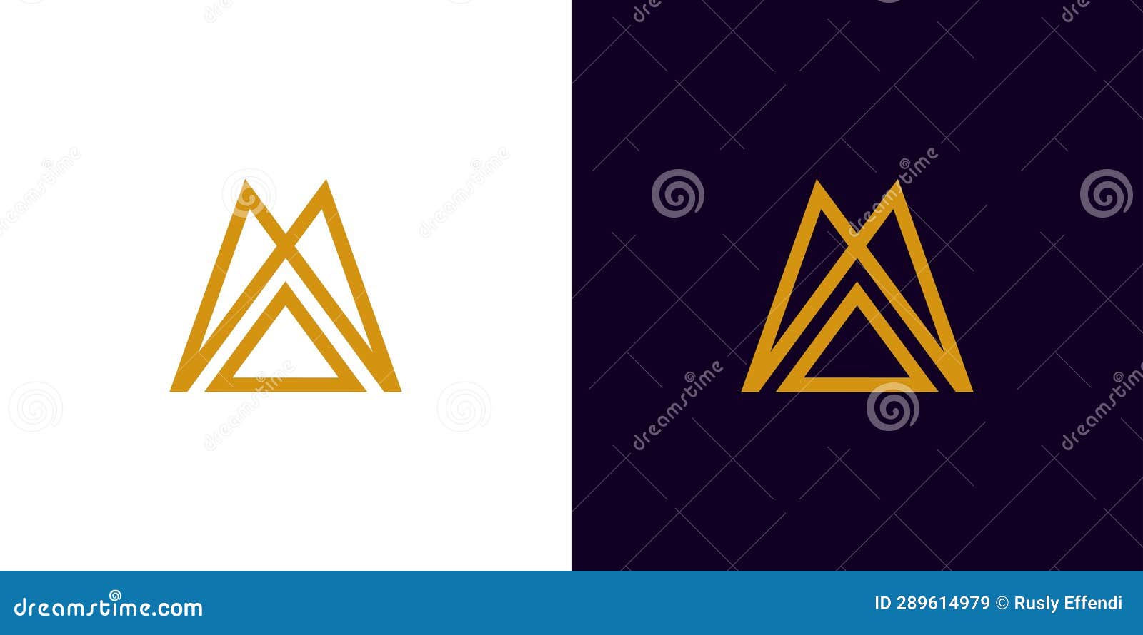 Modern and Luxury MA Logo Design Stock Vector - Illustration of minimal ...