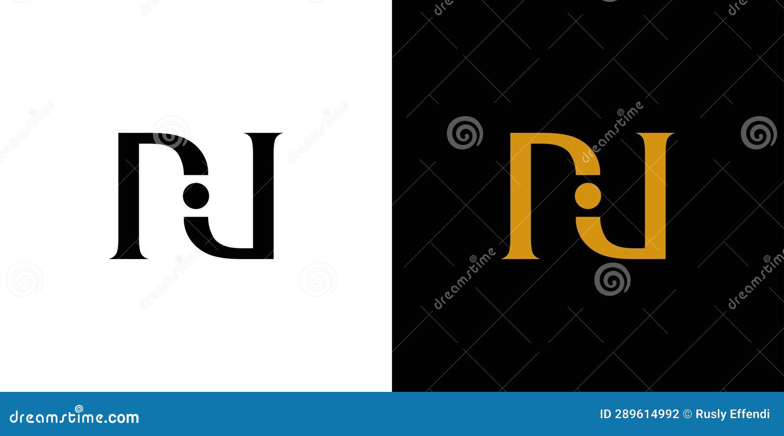 Modern and Unique N Logo Design Stock Illustration - Illustration of ...