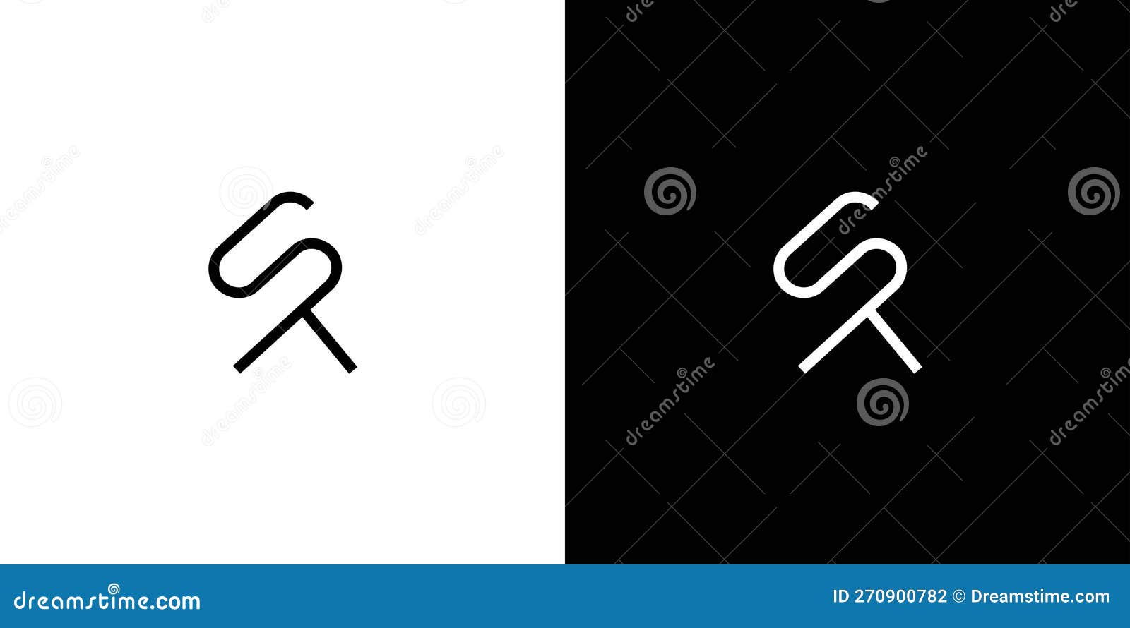 Modern and Unique ST Initials Logo Design Stock Illustration ...