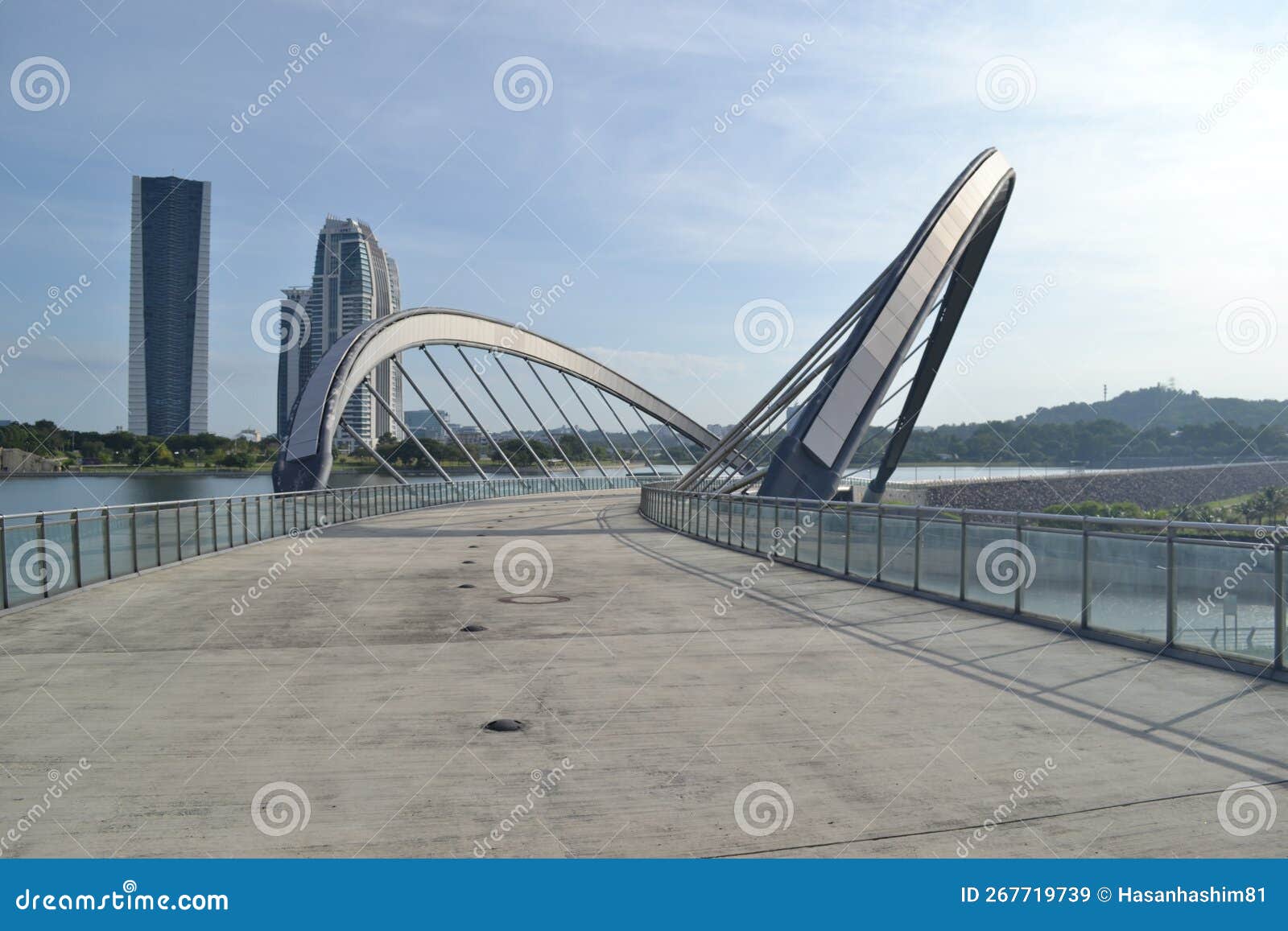 Modern Unique Structure Bridge Design, One-of-a-kind Design Stock Image ...
