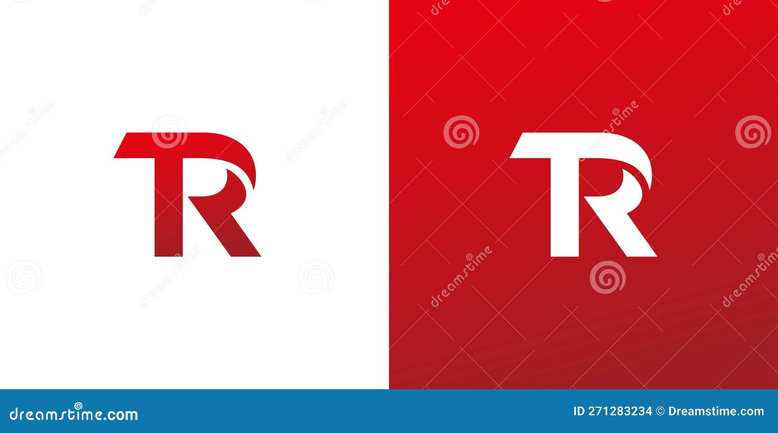 Modern and Unique TR Logo Design Stock Vector - Illustration of ...