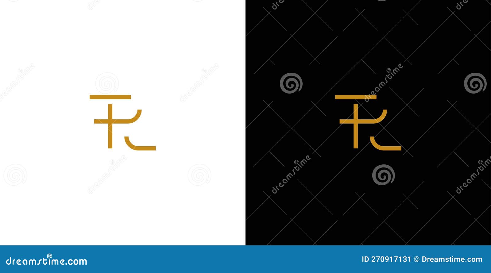 Unique TR Letter Initials Logo Design Stock Vector - Illustration of ...