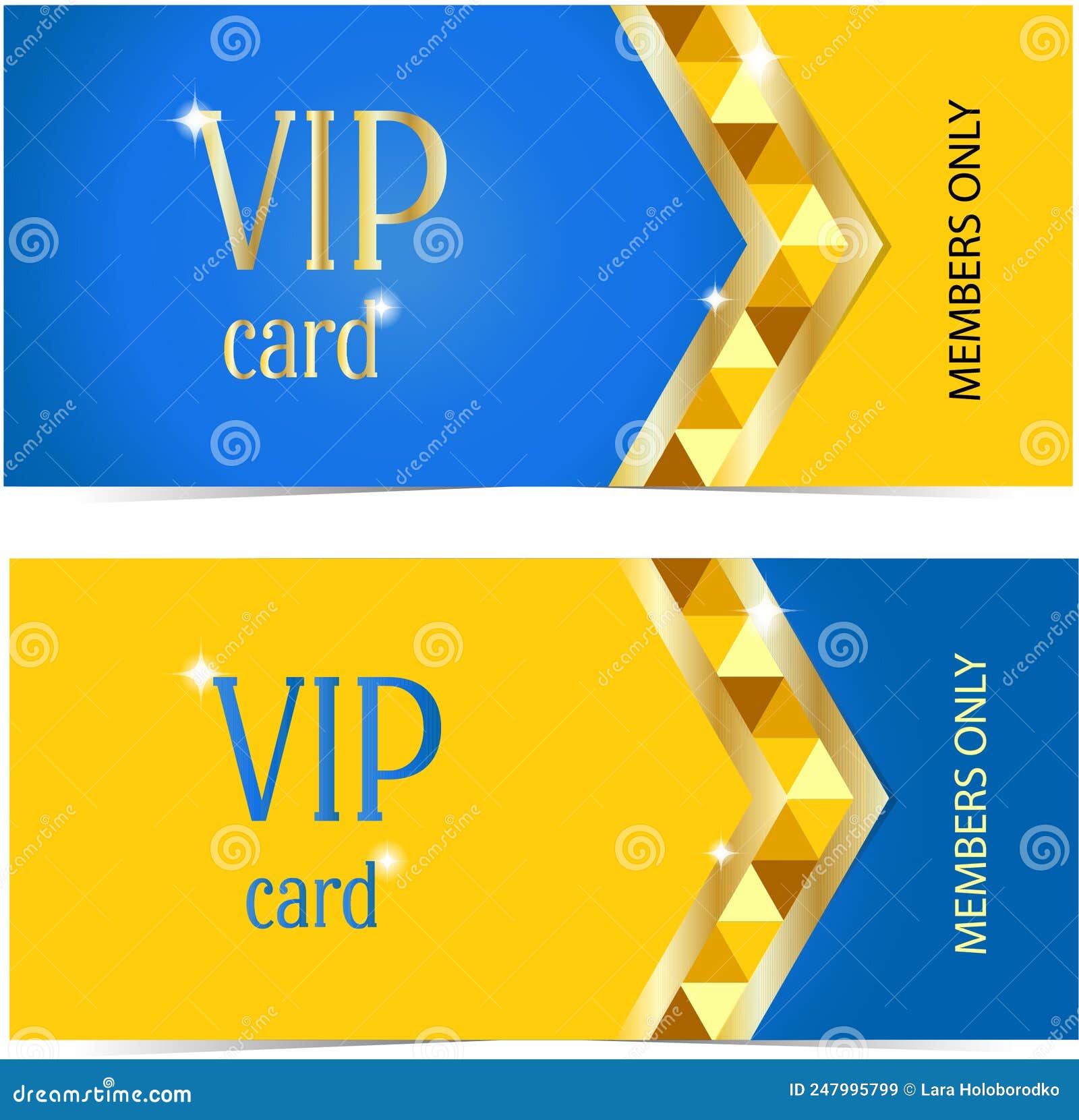 Modern Universal Vip Card Template Stock Vector - Illustration of ...