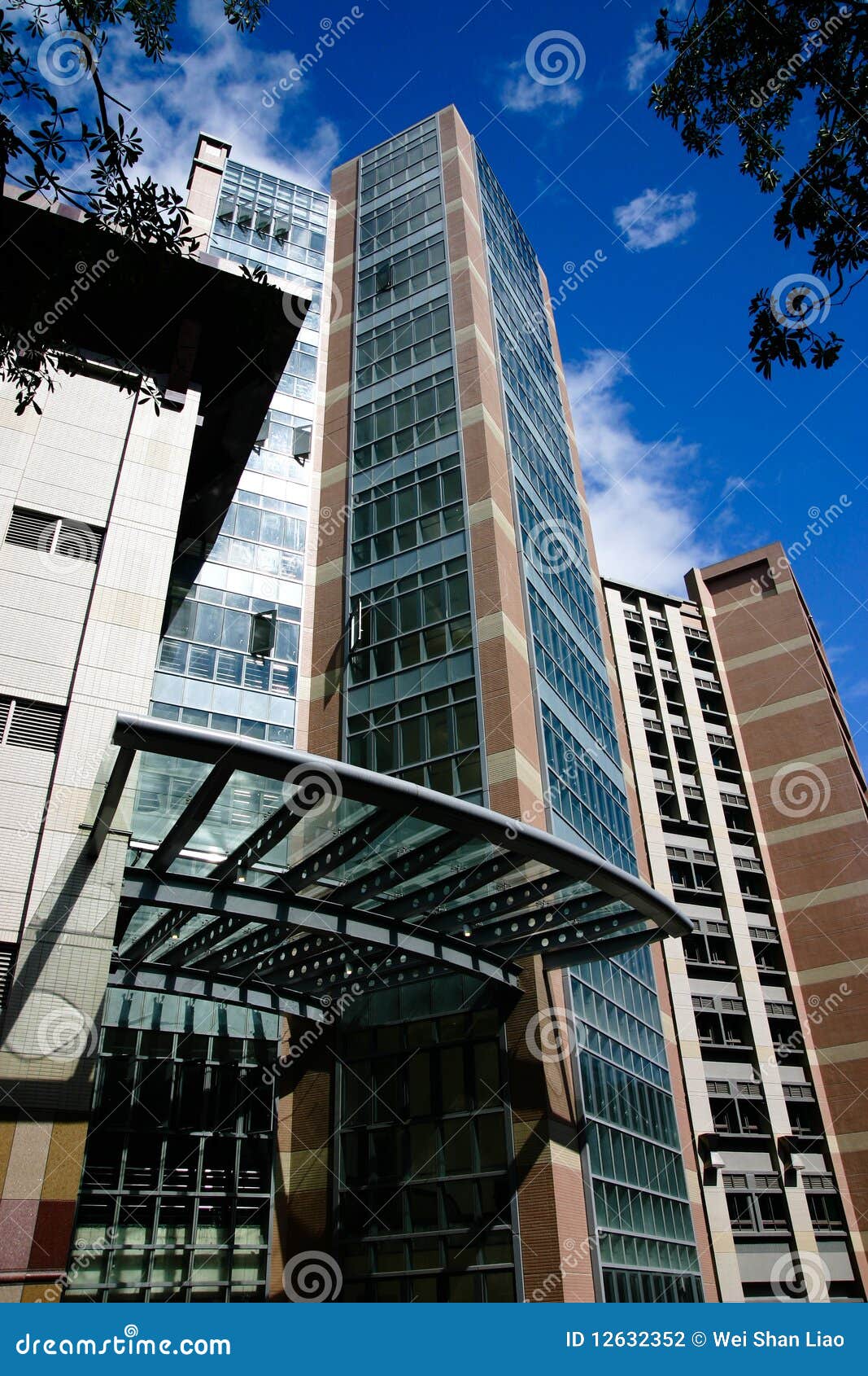 Modern University Building stock photo. Image of exterior - 12632352