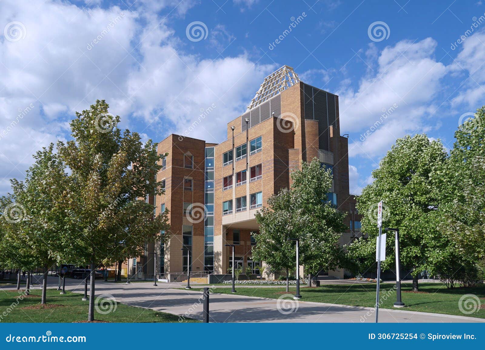 Modern university campus stock photo. Image of outdoors - 306725254