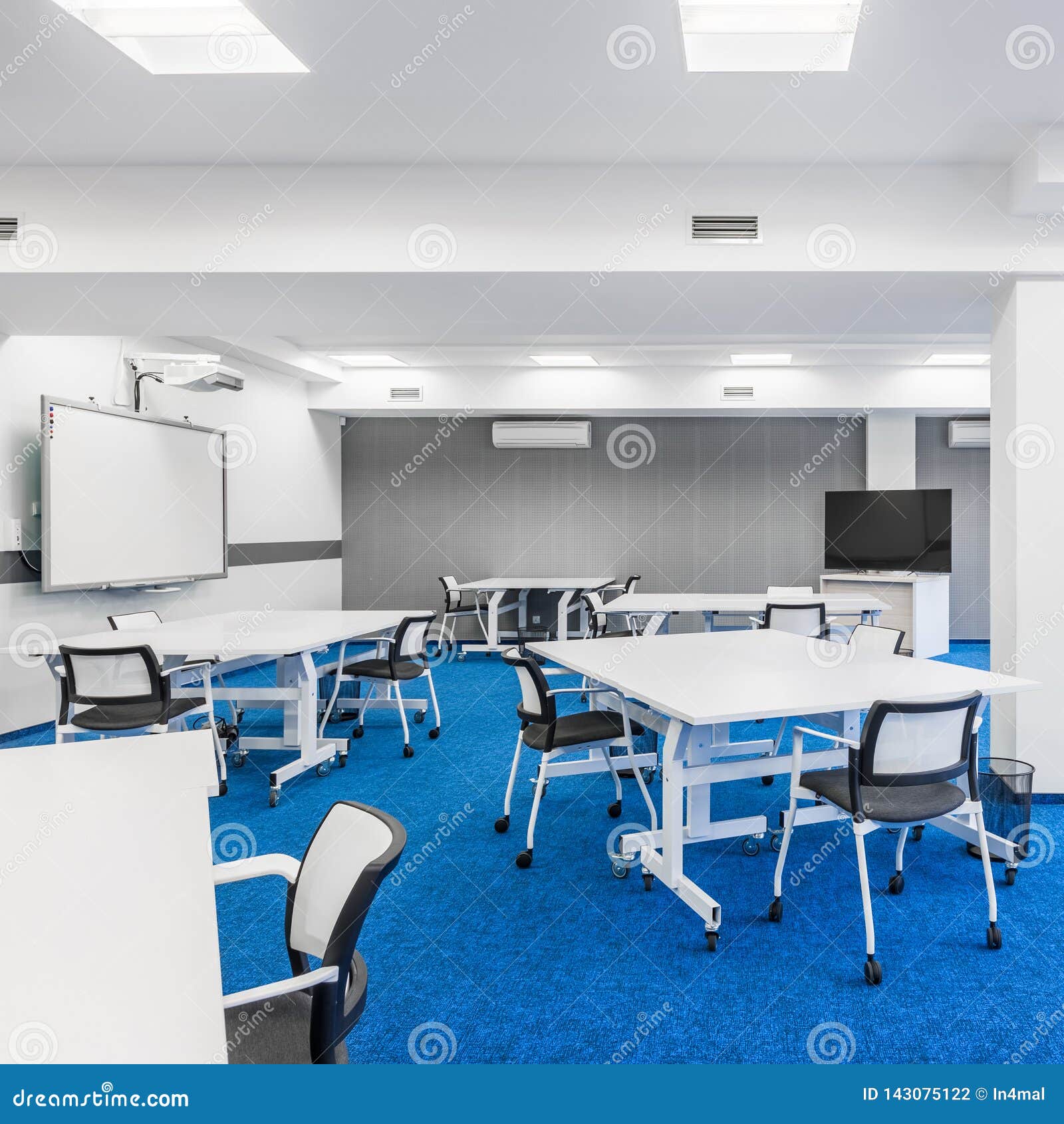 Modern University Group Study Room Stock Photo - Image of hall ...