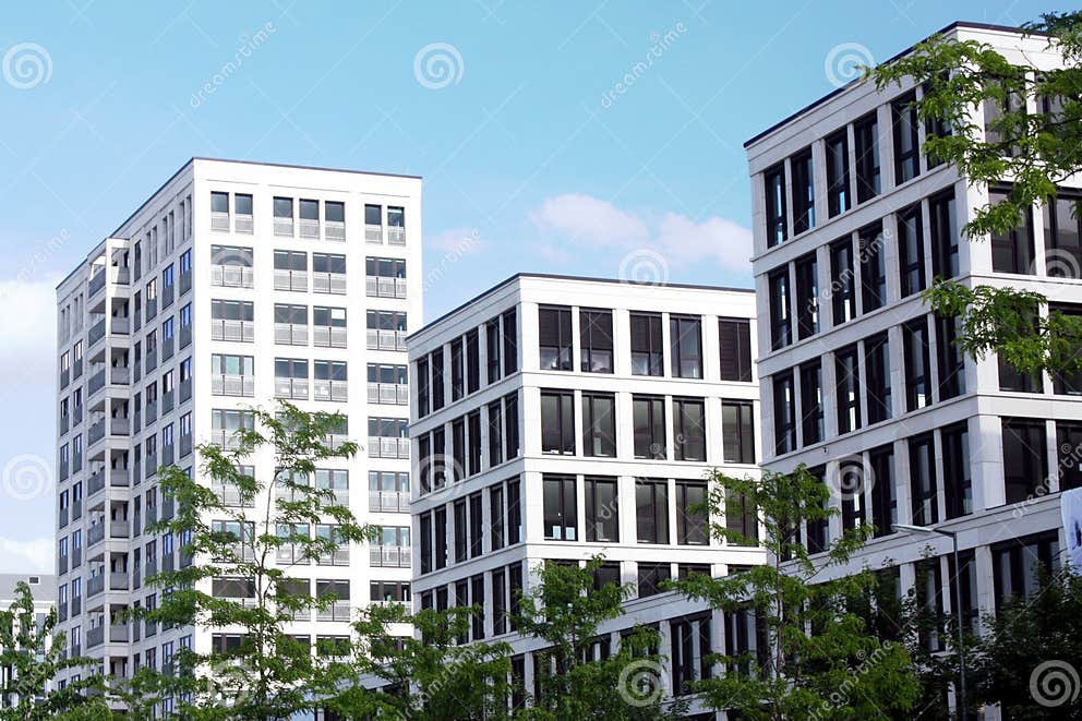 Modern urban buildings stock photo. Image of clouds, real - 20301912