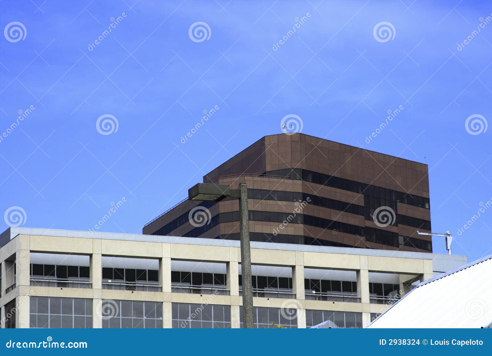 Modern urban center stock photo. Image of glass, blue - 2938324