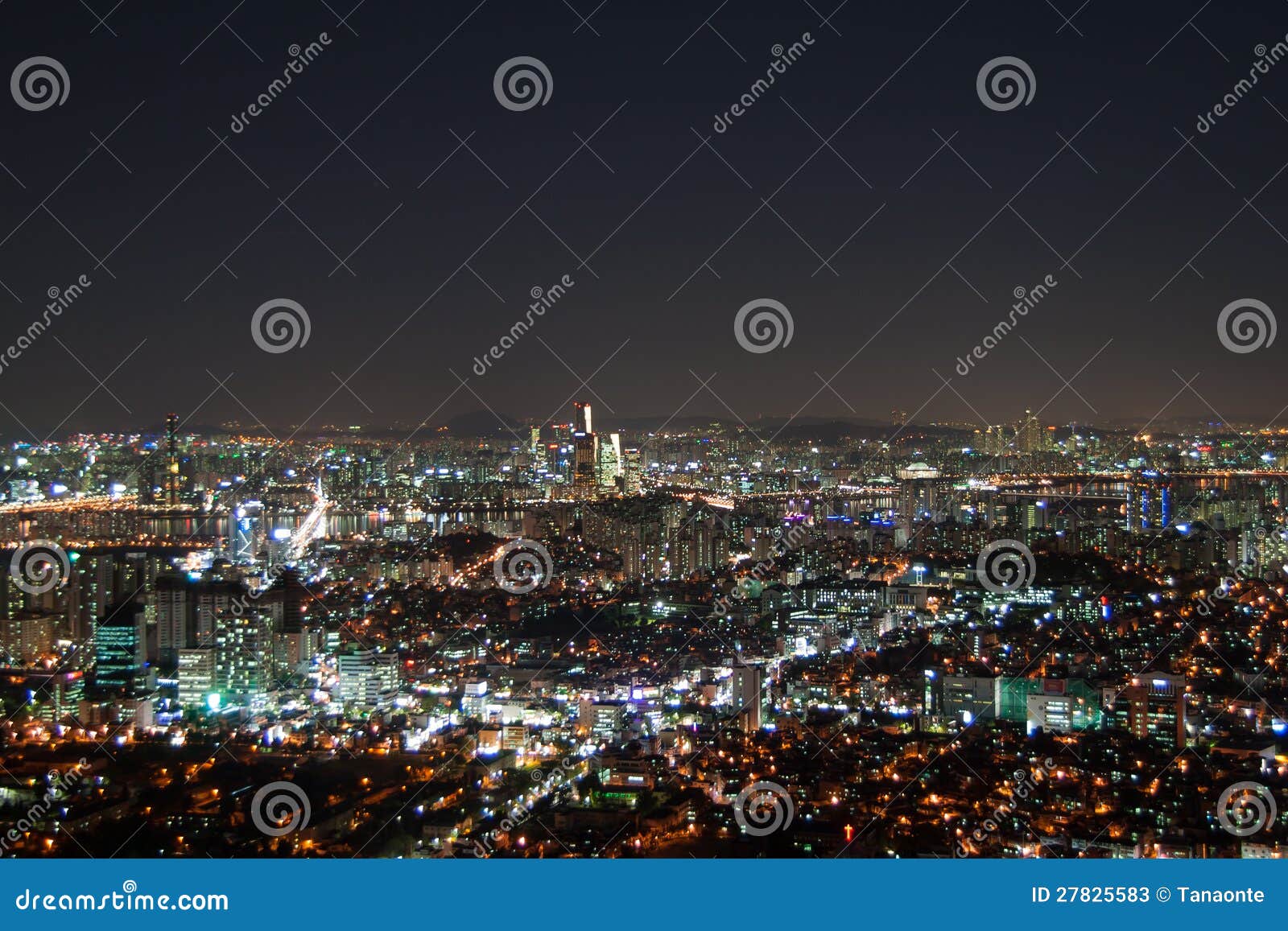 Modern Urban City at Night stock image. Image of night - 27825583