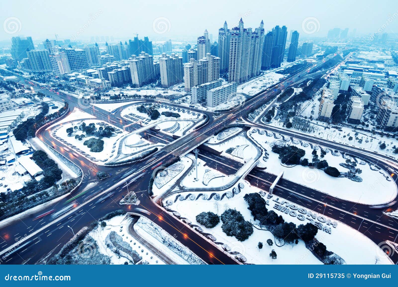Modern urban freeway stock image. Image of energy, curves - 29115735