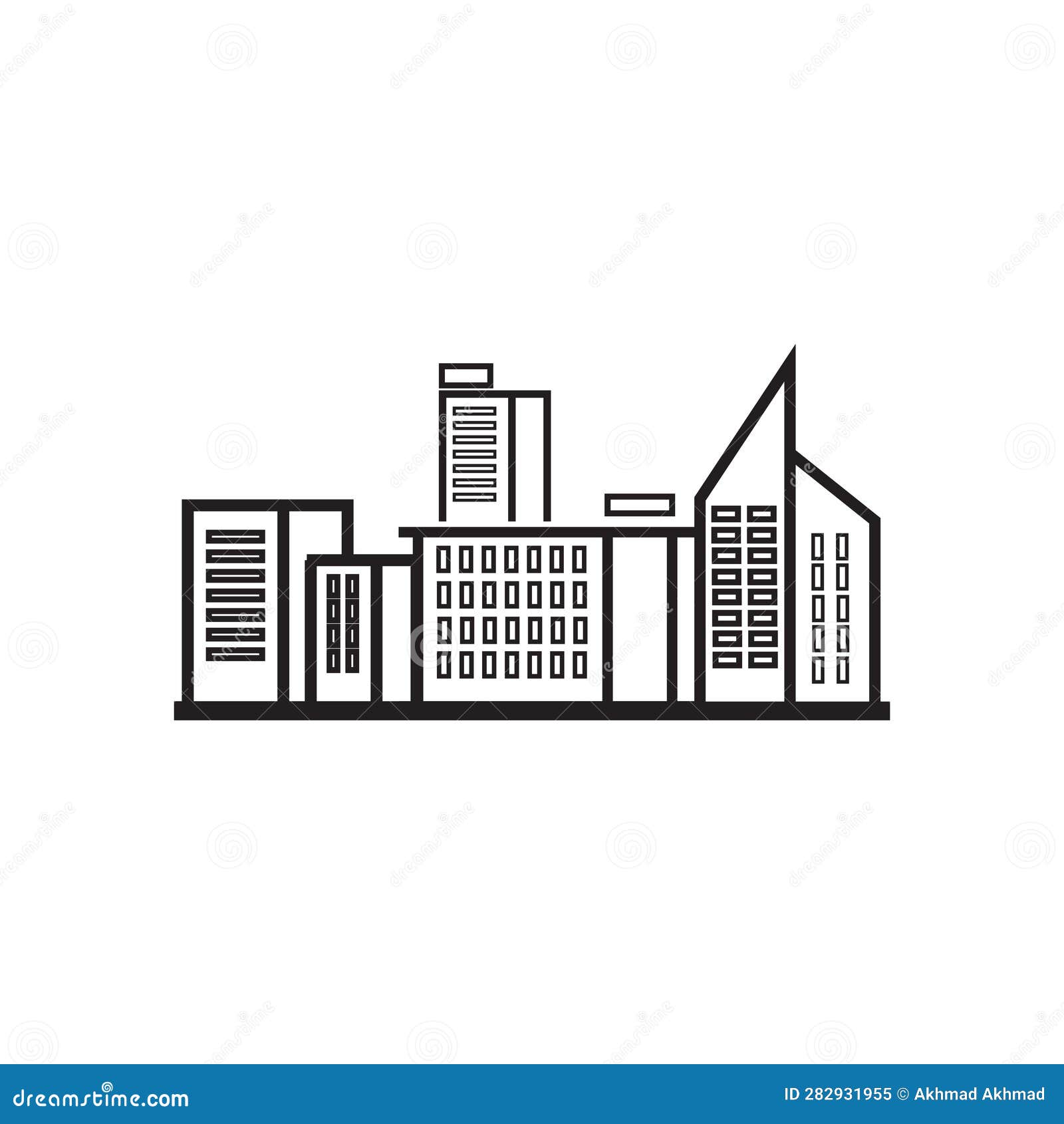 Modern urban icon stock vector. Illustration of stylized - 282931955