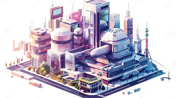 Modern Urban Infrastructure Design and Development for Architectural Concepts Stock Vector ...