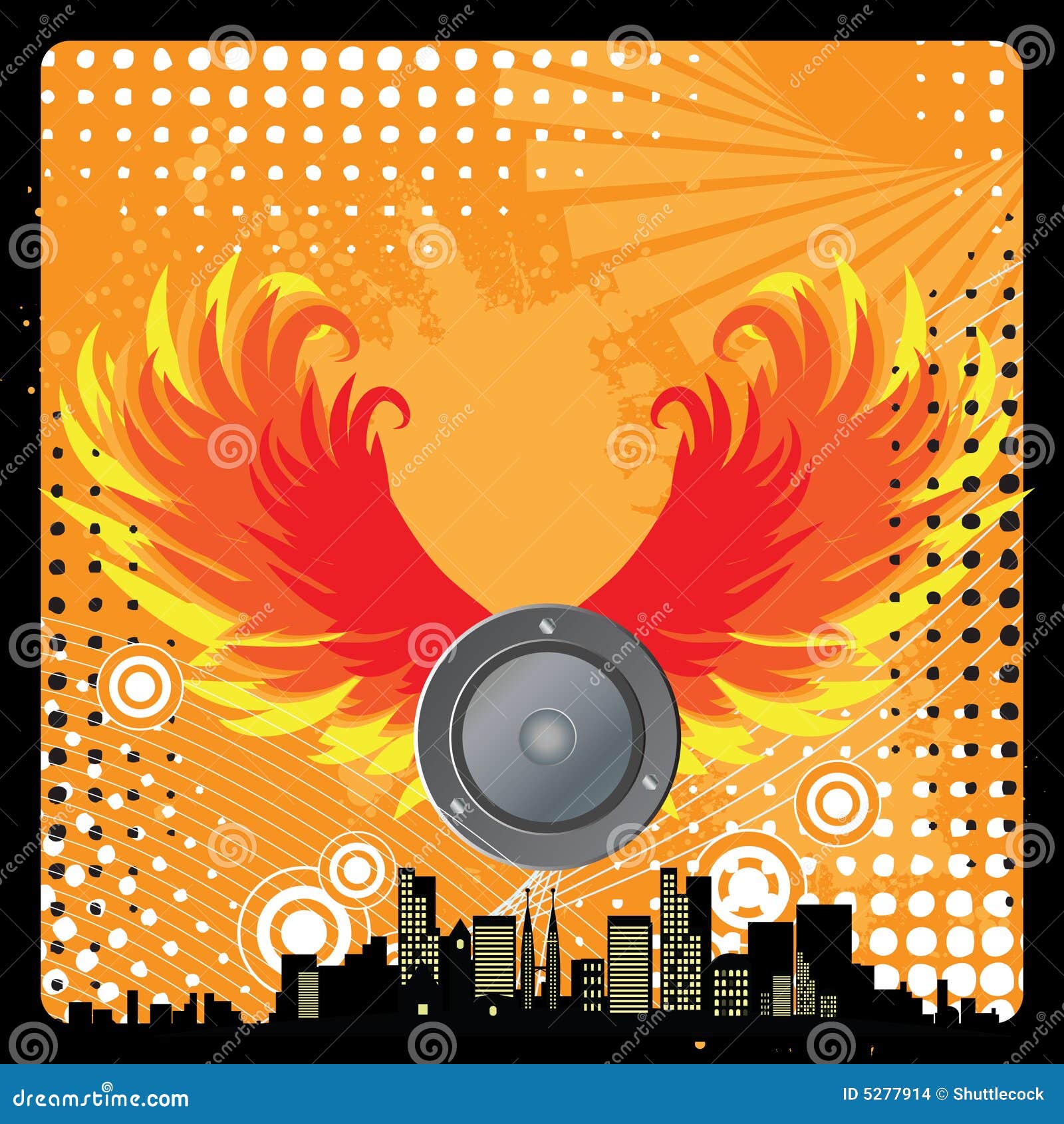 Modern Urban Music Scene, Retr Stock Vector - Illustration of grunge ...