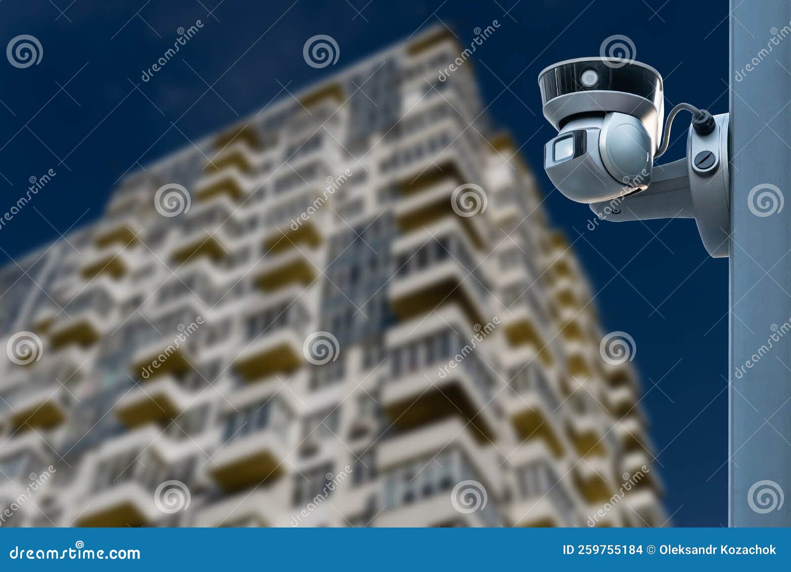 Modern Urban Surveillance Systems. Residential Access Control. Stock ...