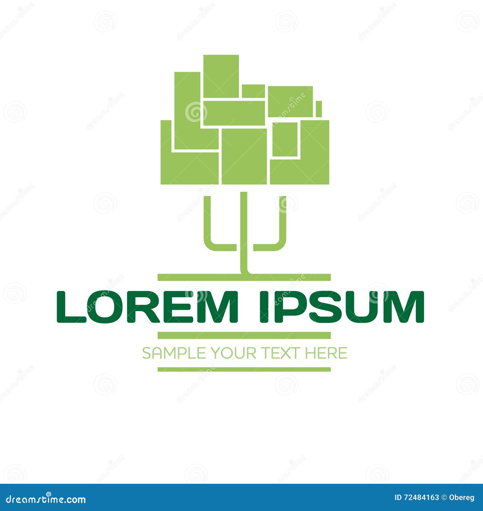 Modern urban tree logo stock vector. Illustration of icon - 72484163