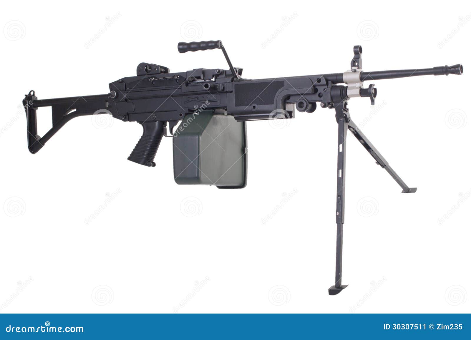 Modern us army machine gun stock image. Image of magazine - 30307511