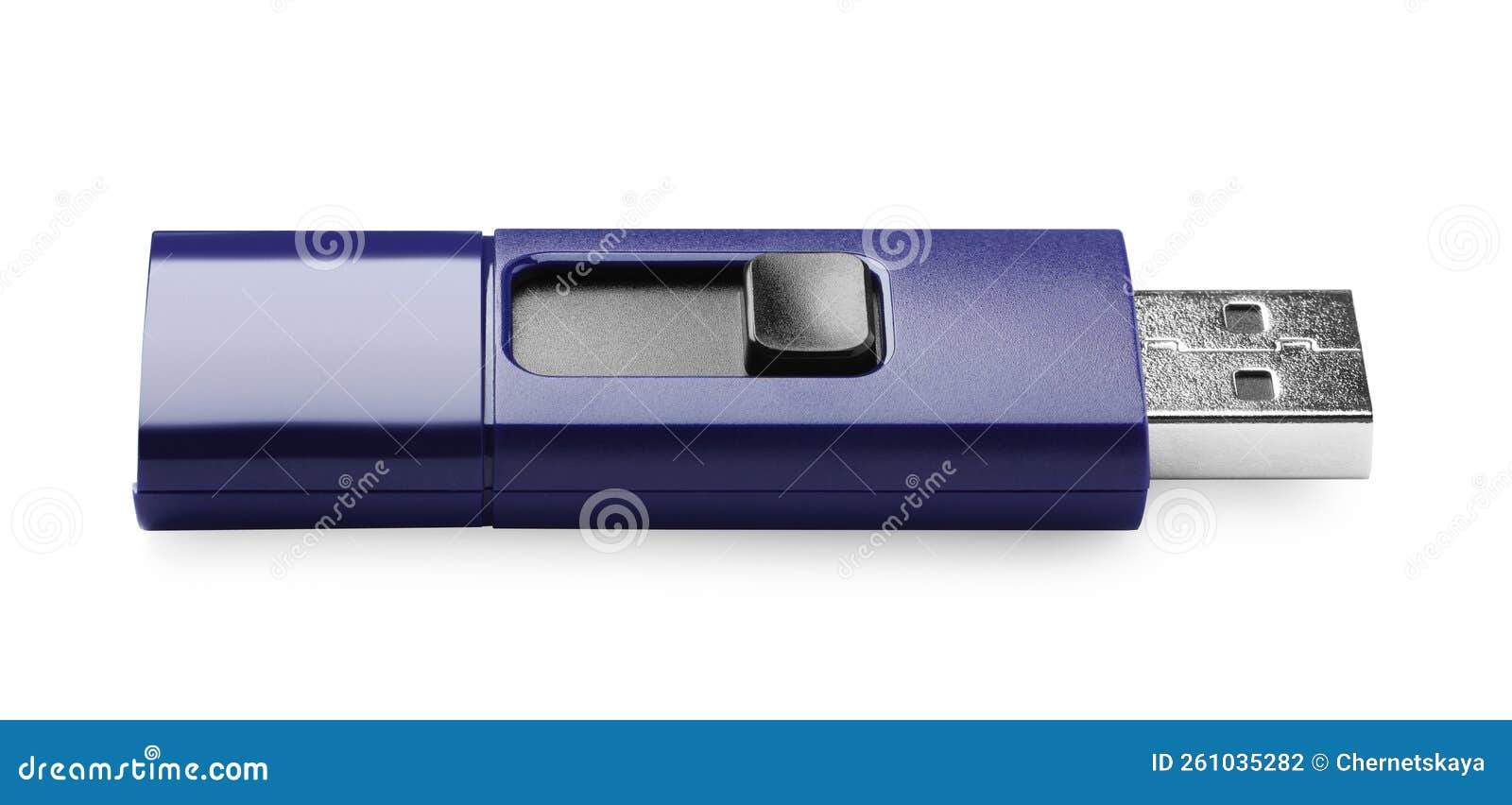 Modern Usb Flash Drive Isolated on White Stock Photo - Image of small ...