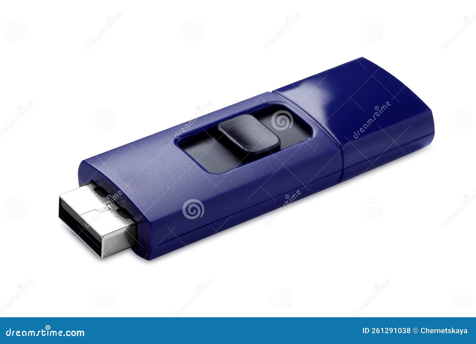 Modern Usb Flash Drive Isolated on White Stock Photo - Image of connect ...