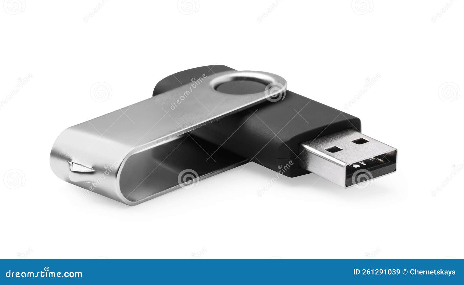 Modern Usb Flash Drive Isolated on White Stock Image - Image of ...