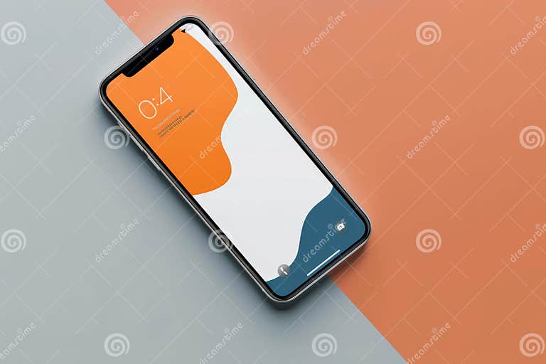 Modern User Interface Design Template. Conceptual Mobile Phone Screen ...