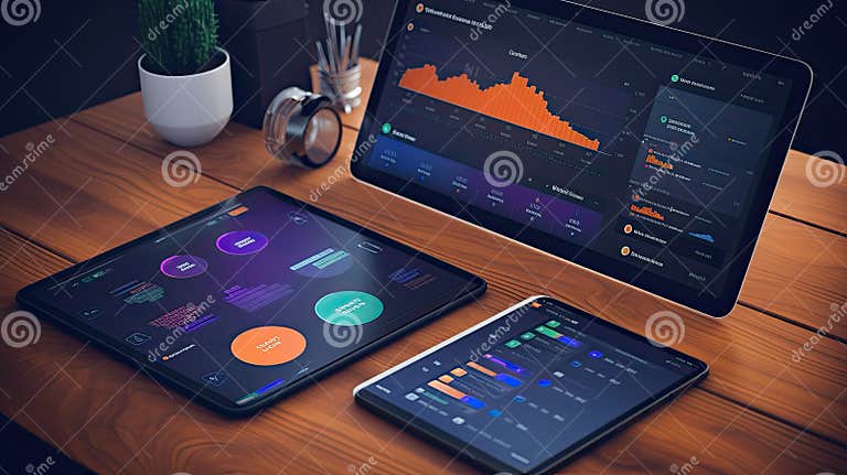 Modern User Interface Design Template. Financial Management Concept ...