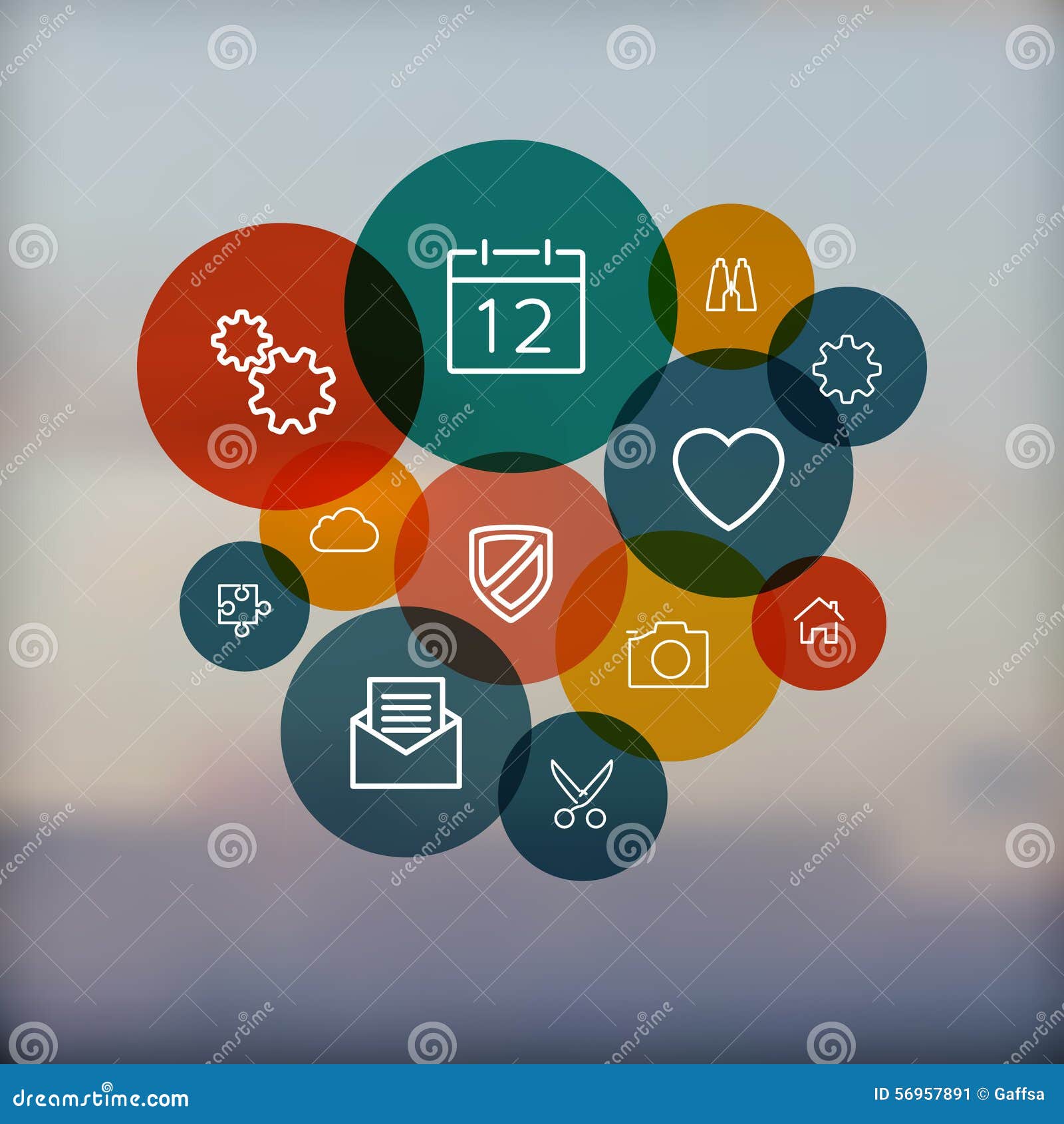 Modern User Interface Line Icons, Pixels Perfect Stock Vector ...