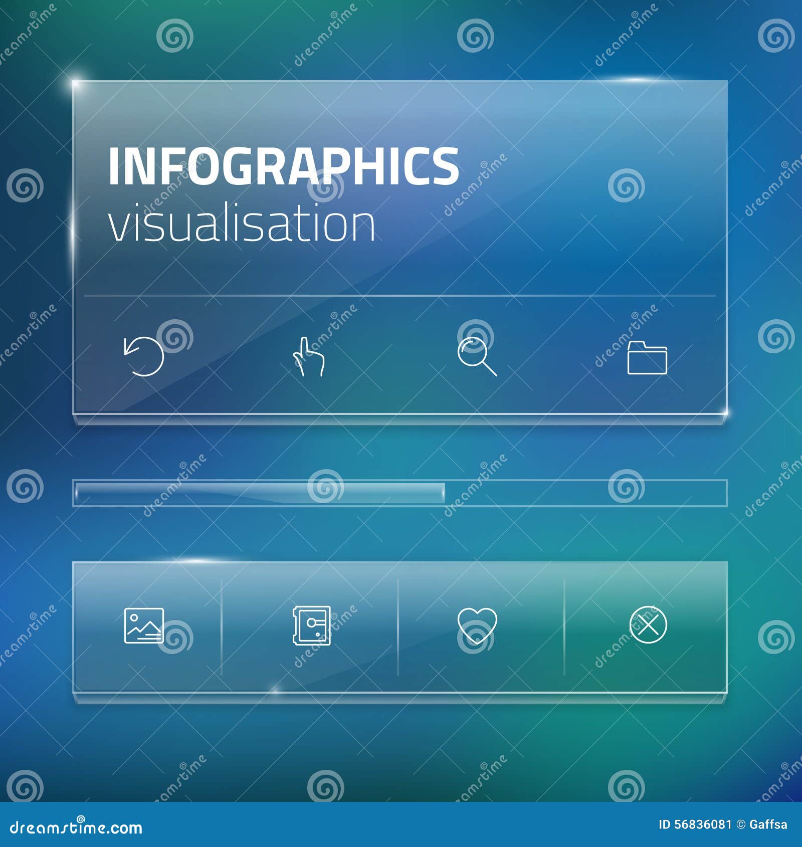 Modern User Interface Screen Button Template for Stock Vector ...