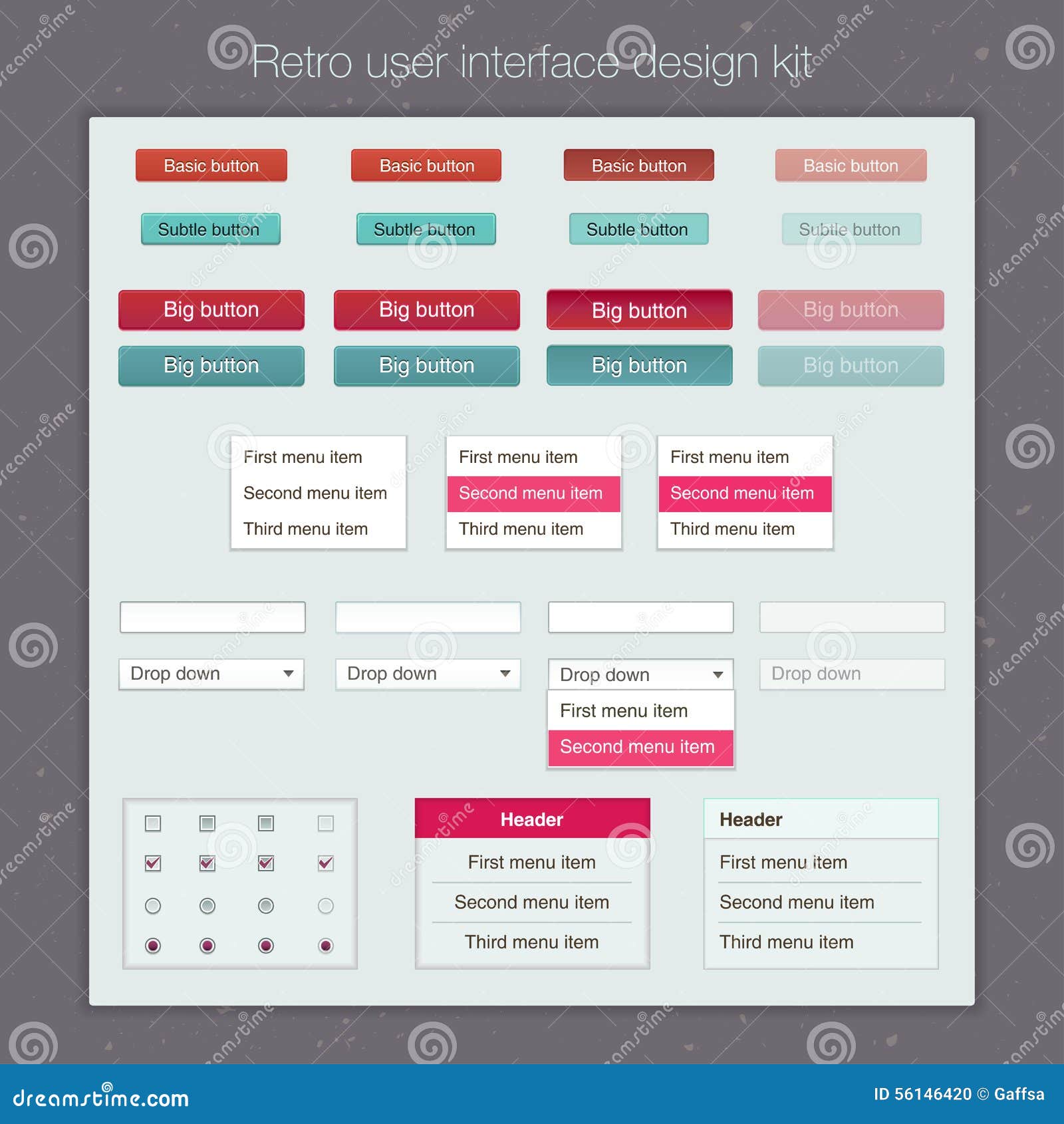 Modern User Interface Screen Template Kit for Stock Vector ...