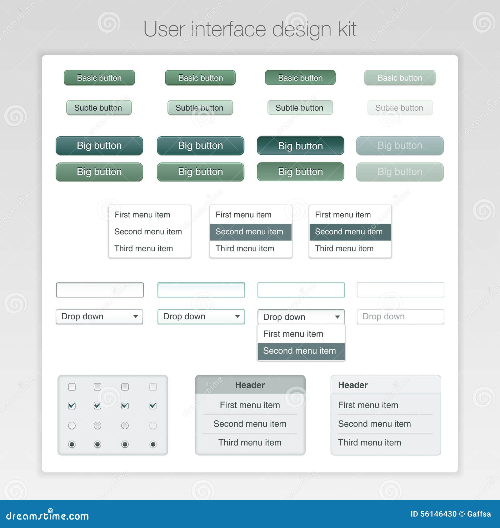 Modern User Interface Screen Template Kit for Stock Vector ...