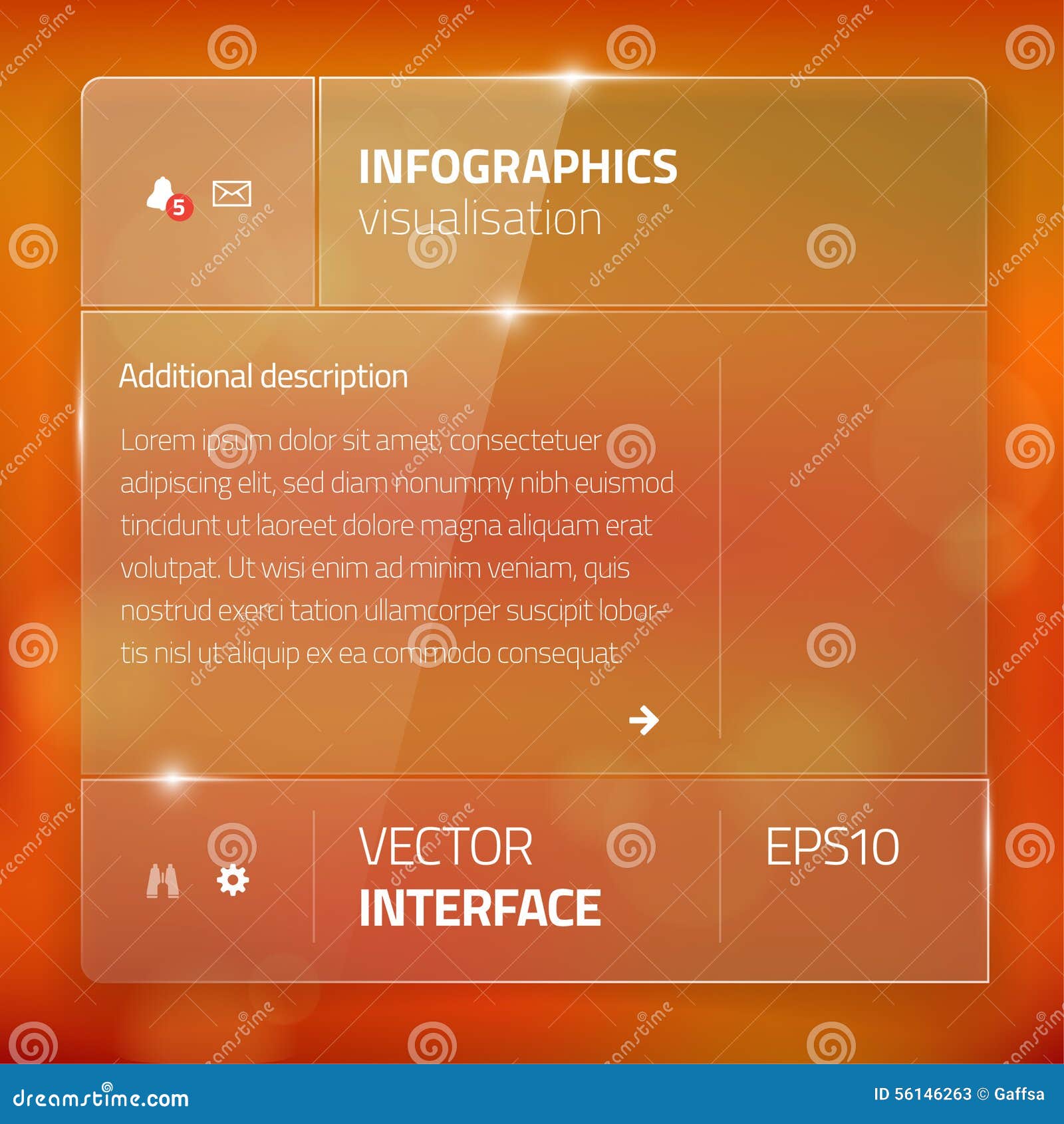 Modern User Interface Screen Template for Mobile Stock Vector - Illustration of layout, icon ...