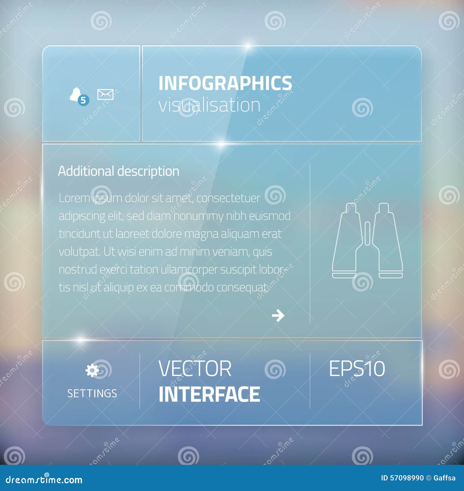 Modern User Interface Screen Template for Mobile Stock Vector ...