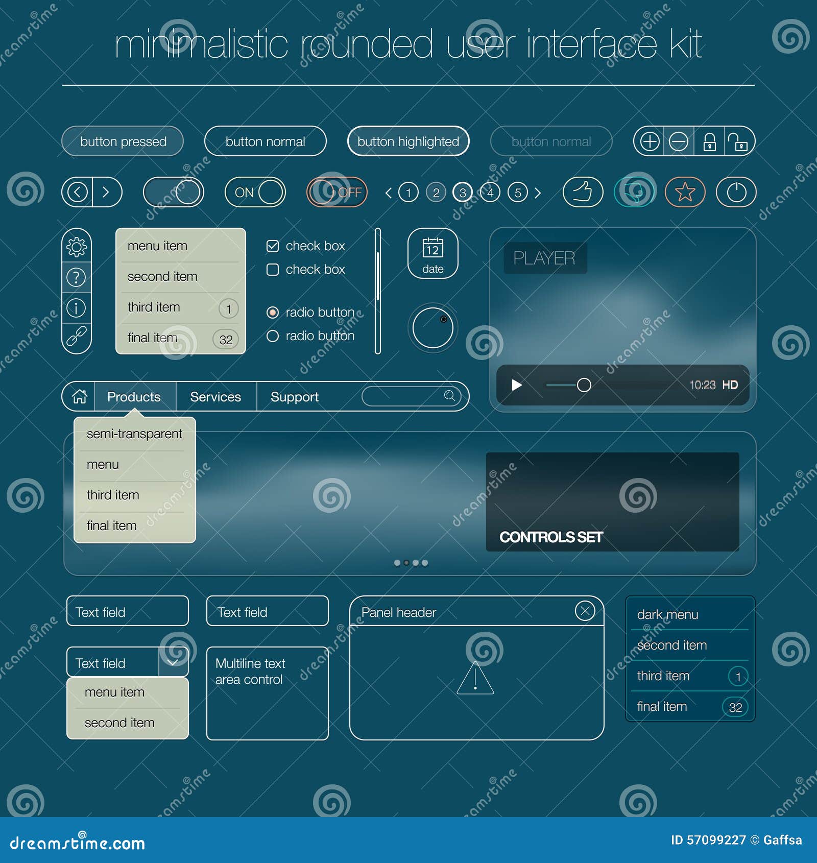 Modern User Interface Screen Template for Mobile Stock Vector ...