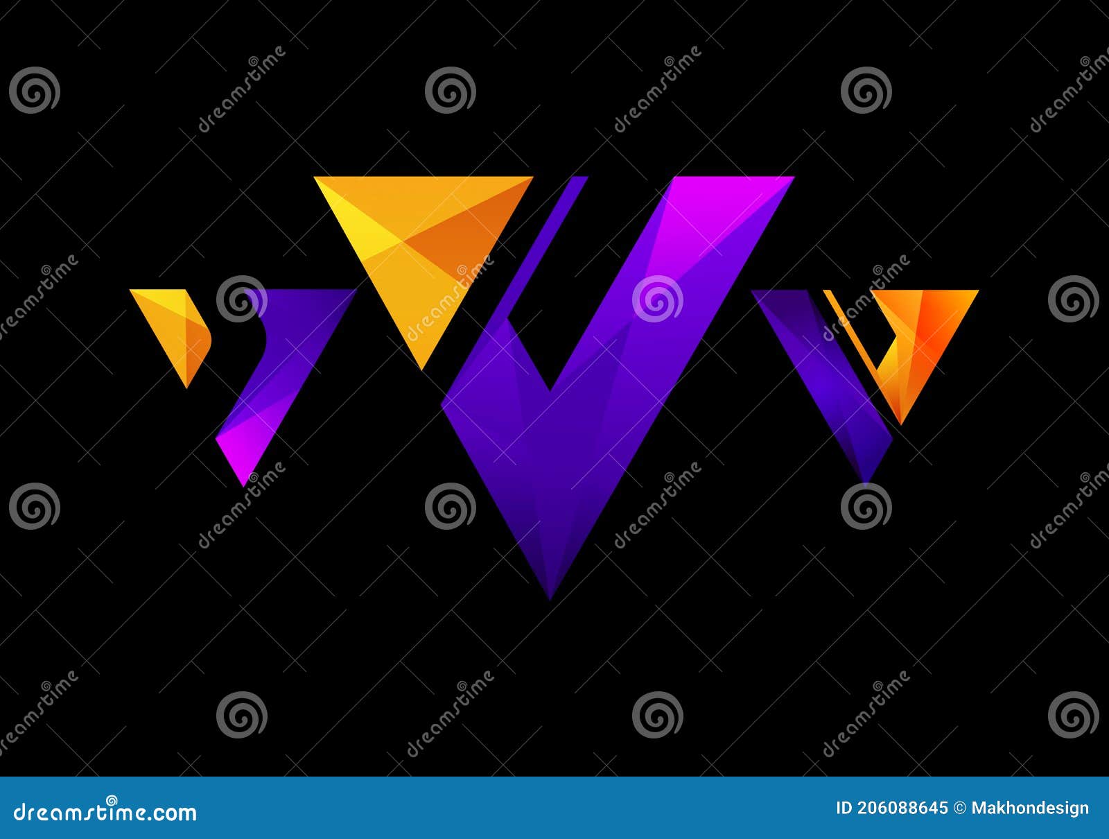 Modern V Letter Logo Design Vector Template Stock Vector - Illustration ...